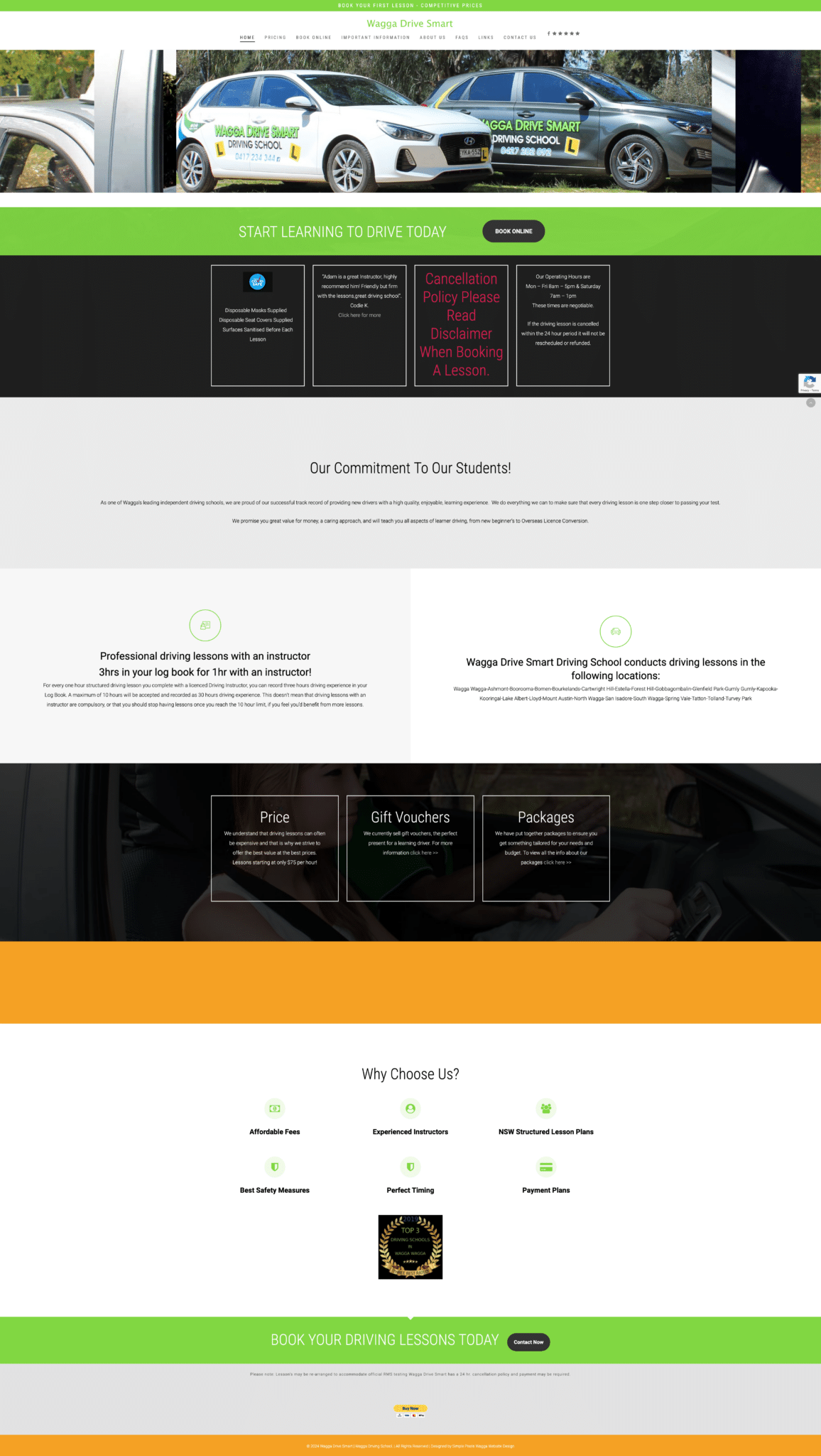 Web Design Case Study - Wagga Drive Smart | Simple Pixels