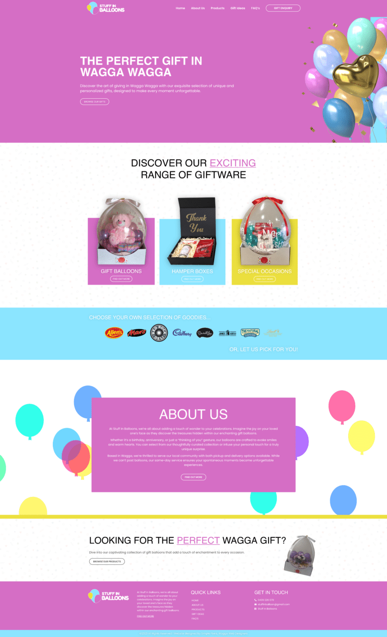 Stuff In Balloons - Case Study - Simple Pixels